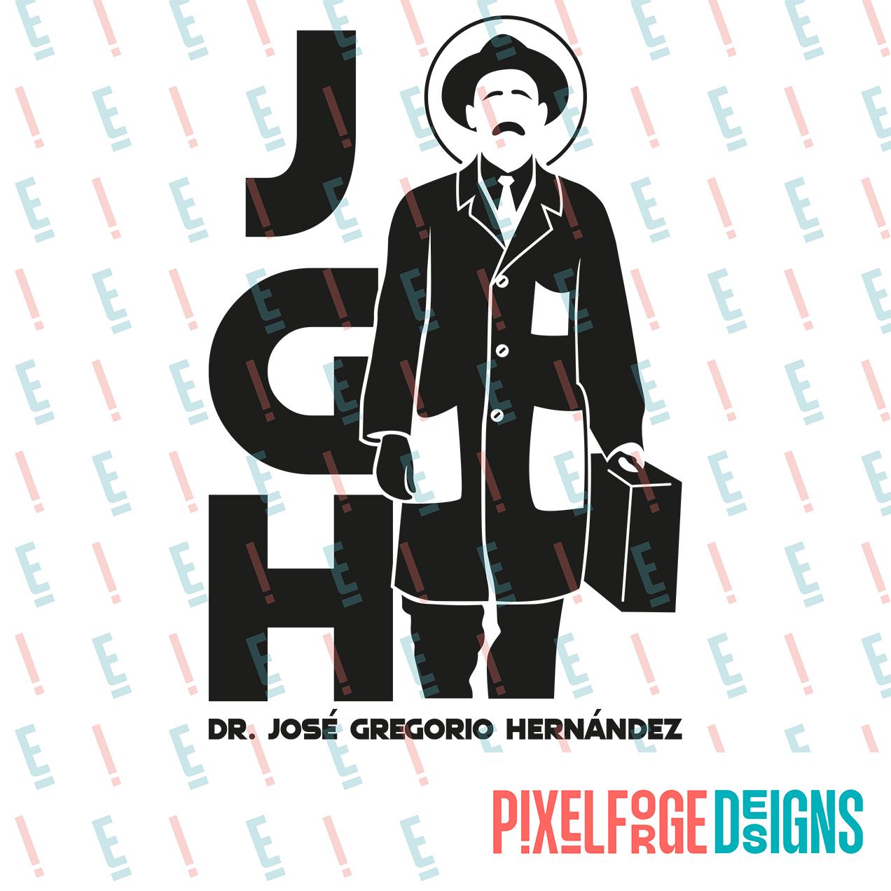 Doctor Jose Gregorio Hernandez, Black Silhouette PNG 300 DPI, Body ...