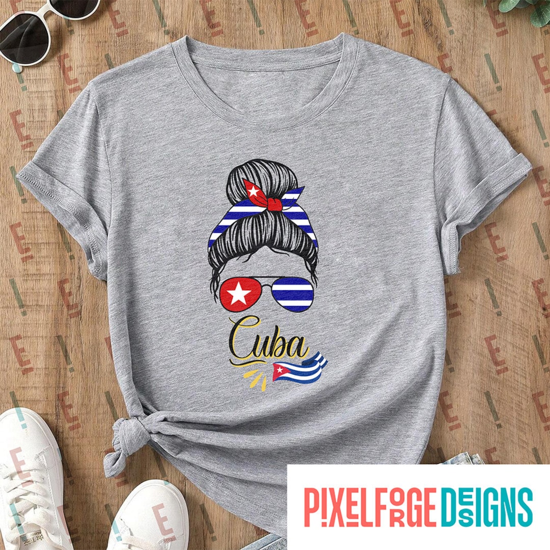 Cuban Woman Face PNG, Hispanic Heritage Month Design, Cuban Pride ...