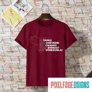 Venezuelan Map PNG With Popular Phrases Hispanic Heritage Month Design ...