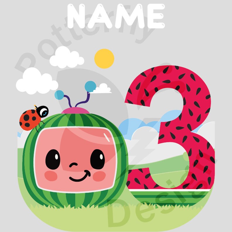 Cocomelon Digital Design in SVG and EPS Formats for Cricut - Etsy UK