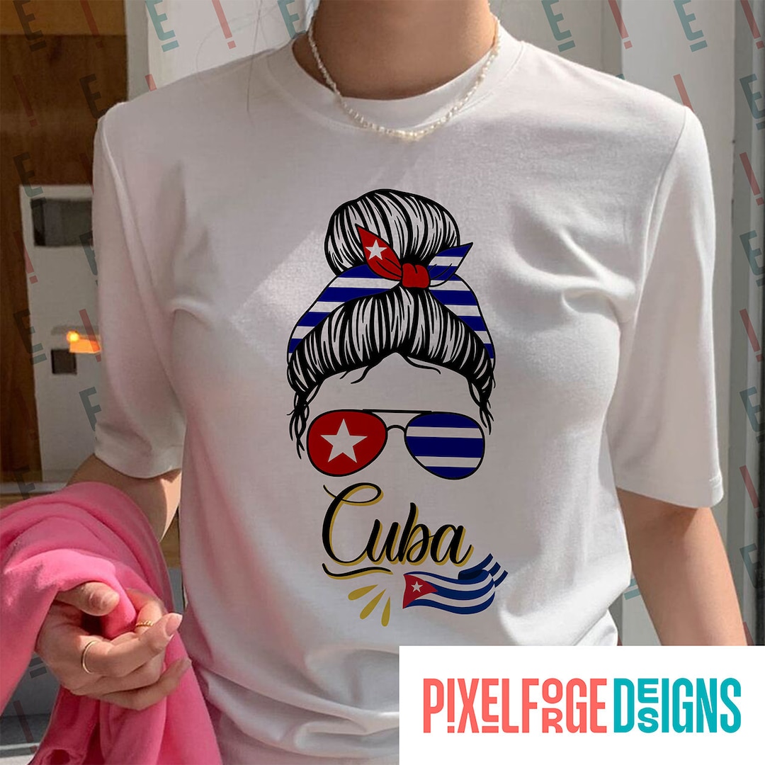 Cuban Woman Face PNG, Hispanic Heritage Month Design, Cuban Pride ...