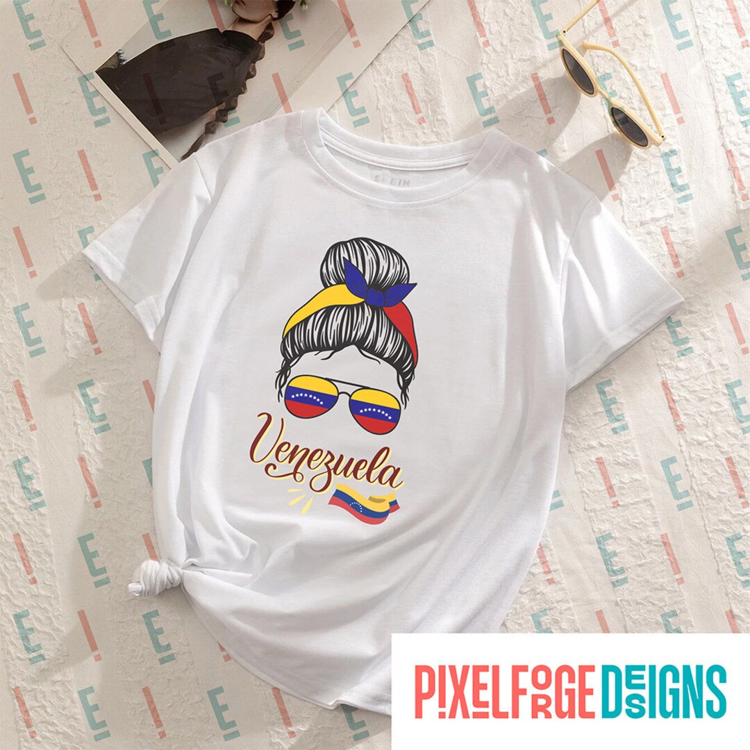 Venezuelan Woman Illustration PNG Hispanic Heritage Month Design ...