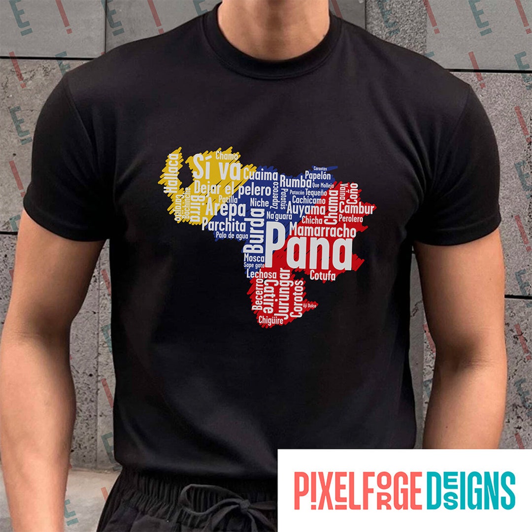 Venezuelan Culture PNG Tricolor Map & Iconic Words Hispanic Heritage ...