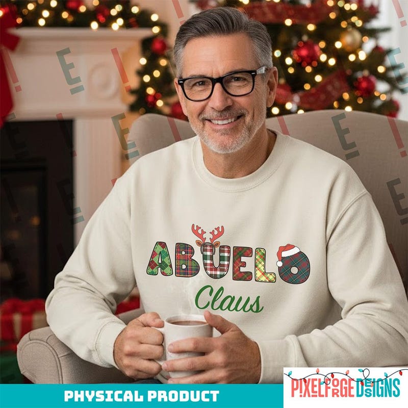 Christmas Abuelo Shirt - Etsy UK