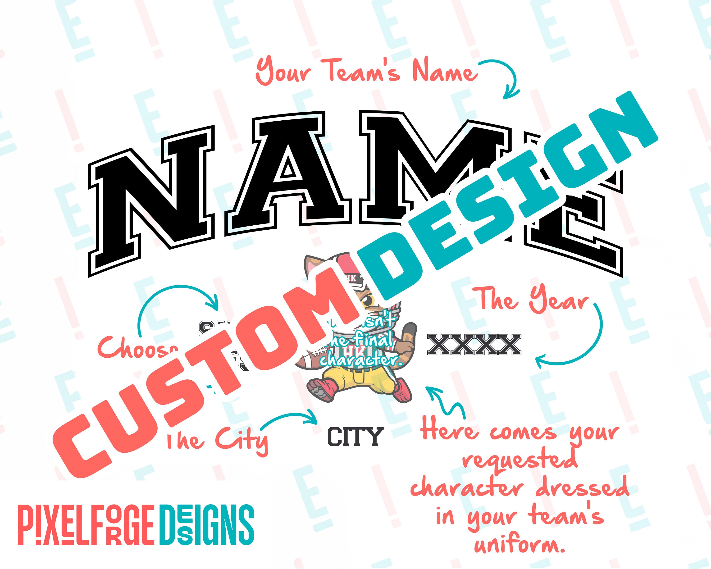 Custom Football Designs in PNG 300 DPI With No Background. - Etsy