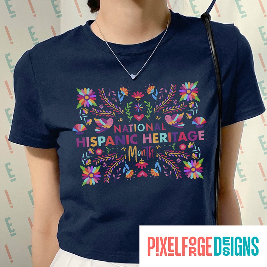 National Hispanic Heritage PNG, Colorful Flowers, Birds and Hearts ...