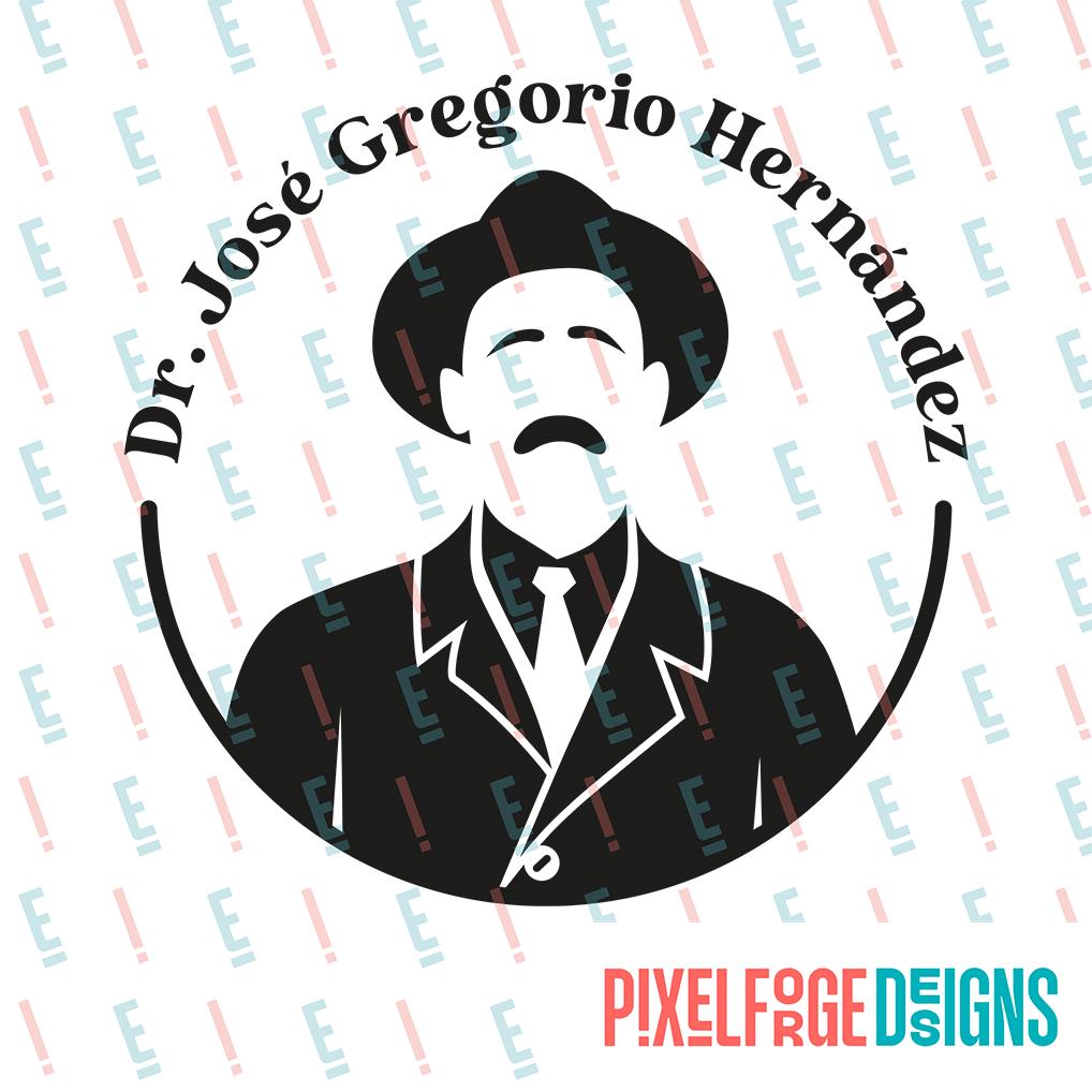 Doctor Jose Gregorio Hernandez PNG 300 DPI, Circular Silhouette Name ...