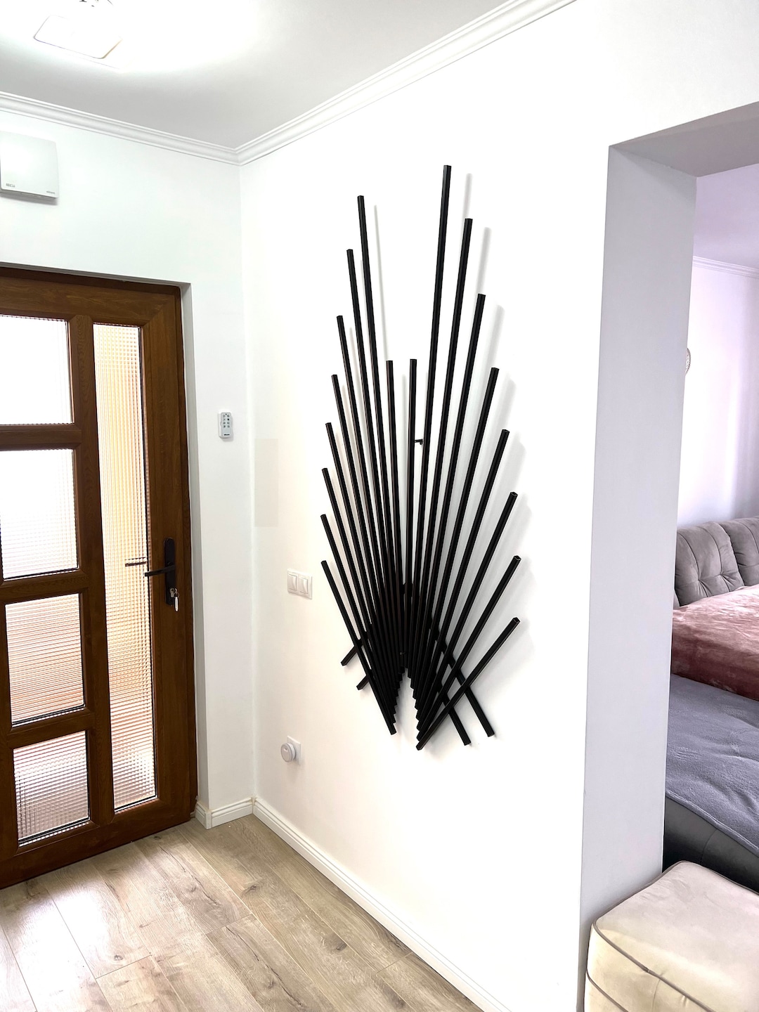 Modern Wall Coat Rack ELCI Large Metal Wall Hanger Wall Mount - Etsy