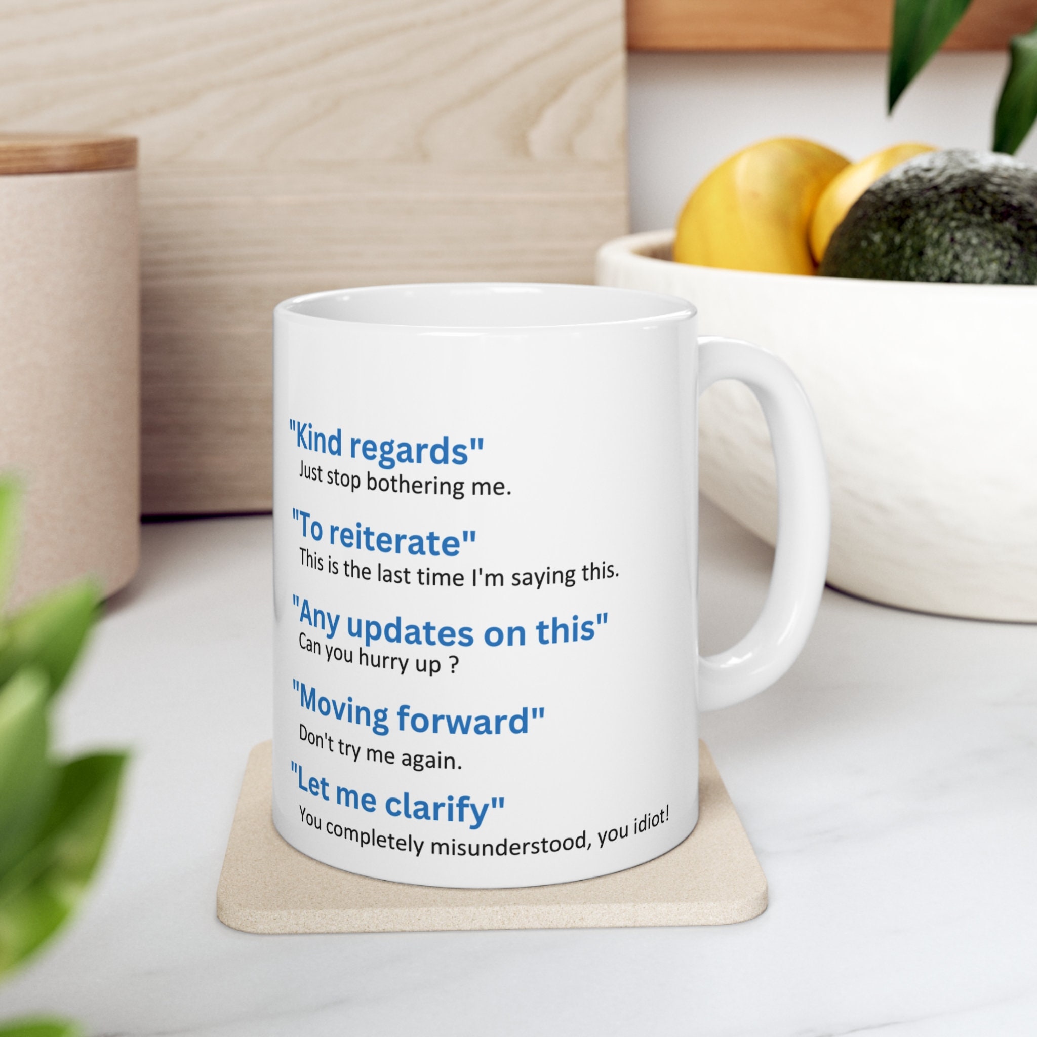 Corporate Email Decoded, Lingo Mug, Colleagues Gifts, Funny Mugs ...