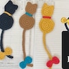 CROCHET PATTERN, Crochet Bookmark Pattern Cat, Easy Bookmark Pattern ...