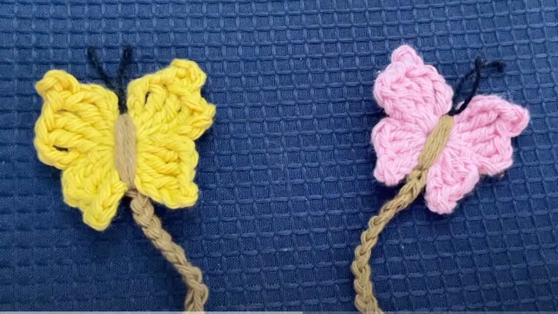 Crochet Butterfly Bookmark Pattern - Etsy