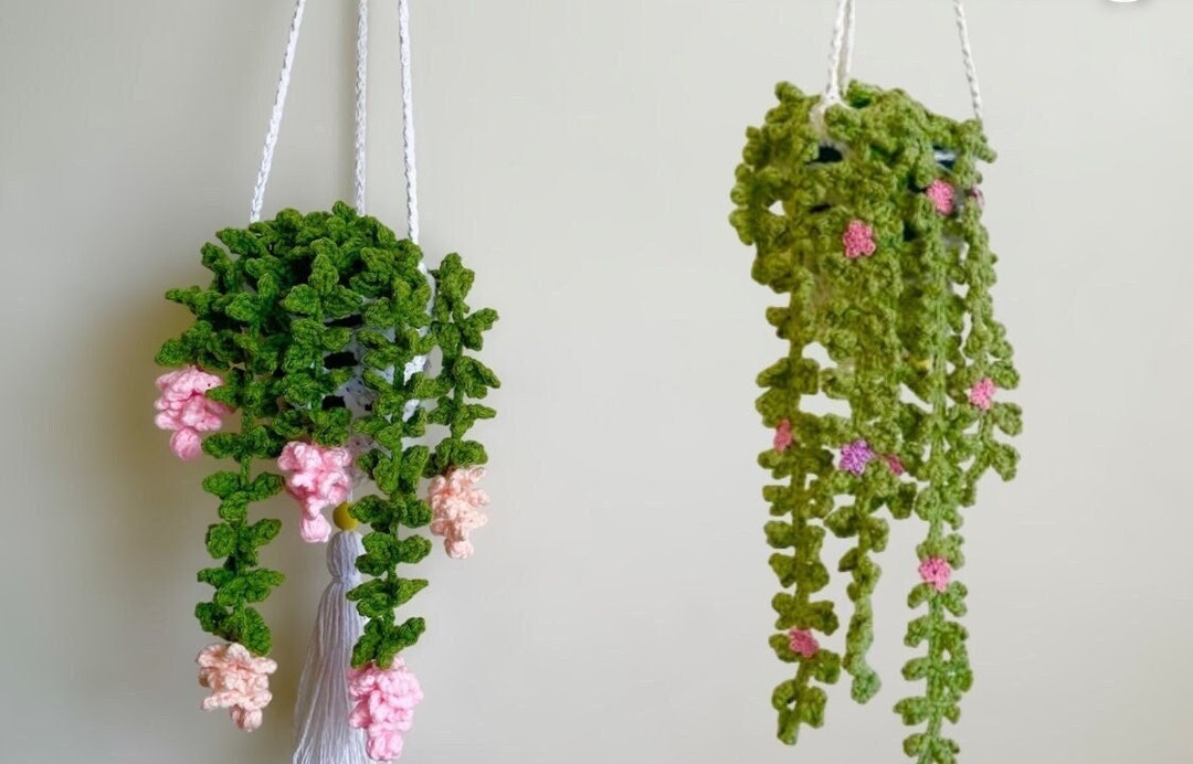 TWO Patterns - Crochet Vines With Flowers Step by Step Pattern - Etsy