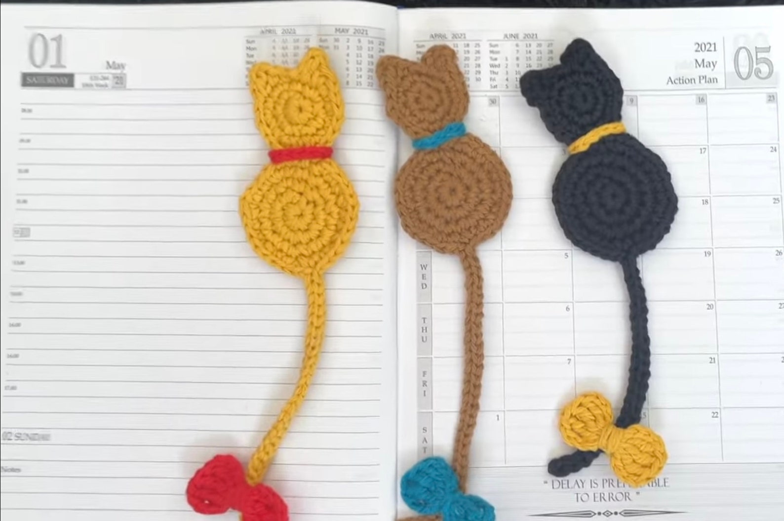Crochet Cat Bookmark Pattern - Etsy