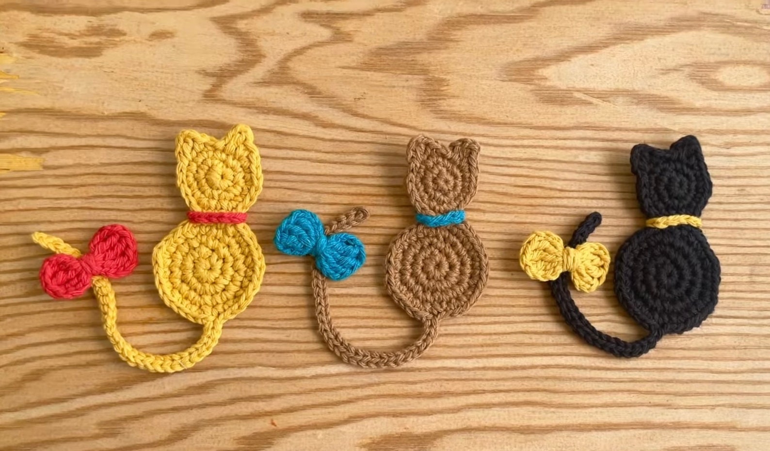 Crochet Cat Bookmark Pattern - Etsy