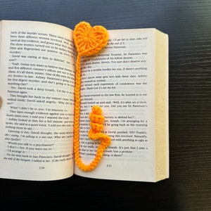 Crochet Heart Bookmark Pattern - Etsy