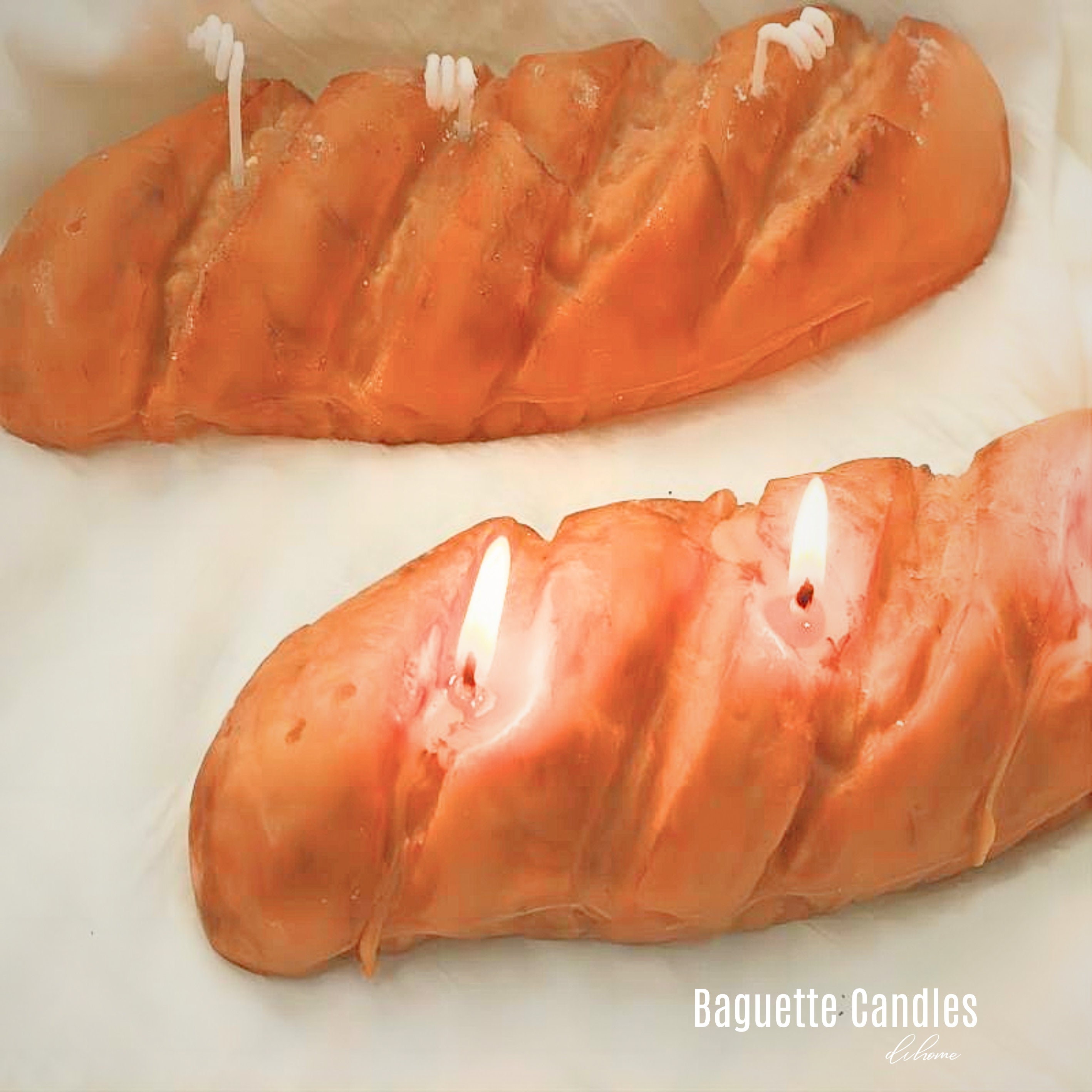 Baguette Candles,french Bread Candle Food Candle natural Soy Wax ...