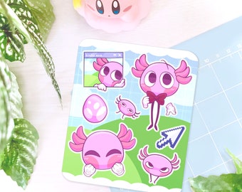 Kinitopet Kinito Webcore Sparkly Vinyl Sticker Sheet - Etsy