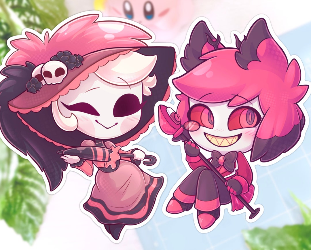 Magnet & Stickers // Rosie, Alastor Chibi Hazbin Hotel Fan Sticker - Etsy