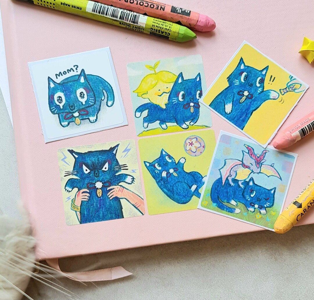 Scarameow Stickers Hand Drawn Style (scaramouche/wanderer Genshin ...