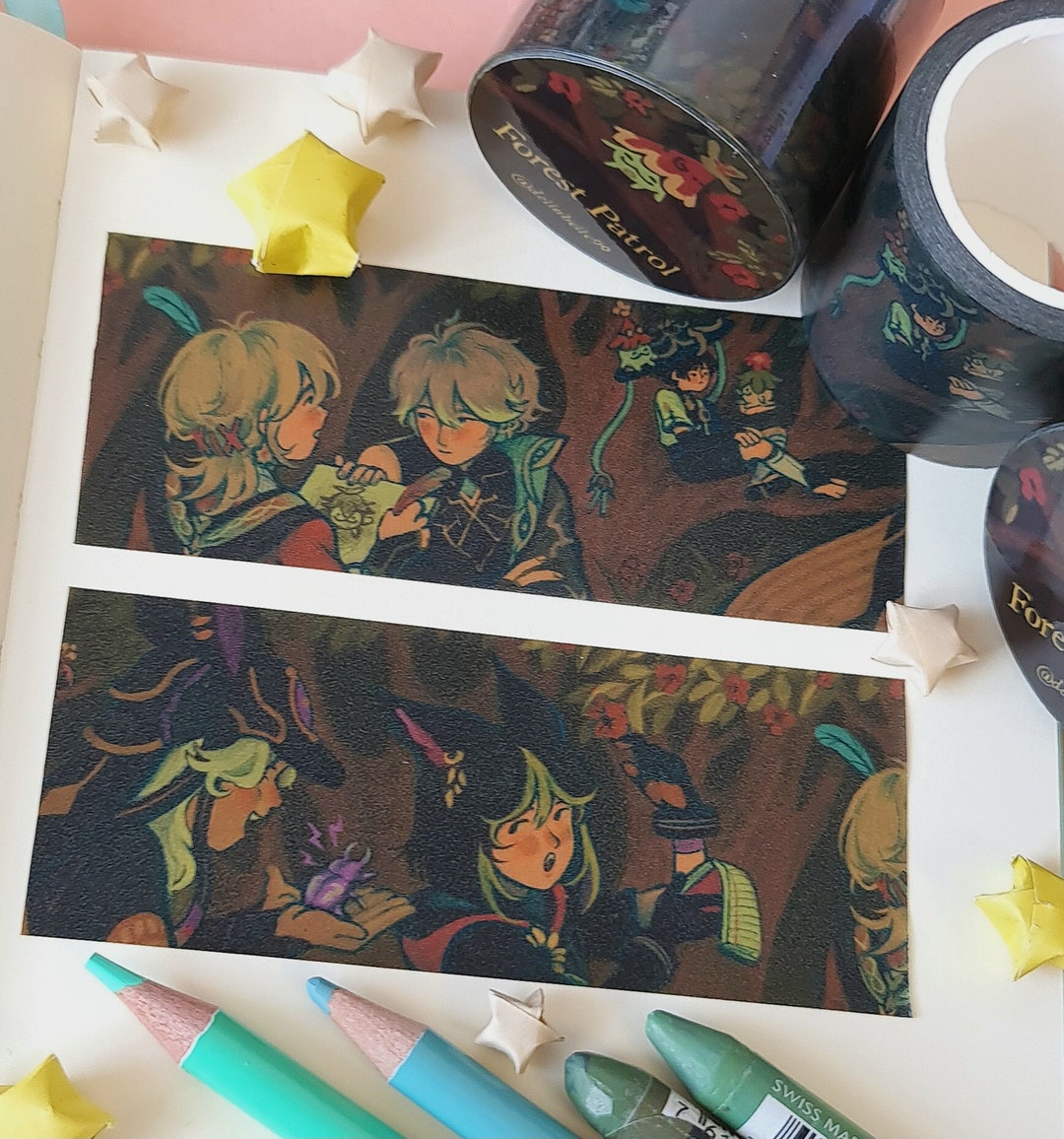 Sumeru Boys! Washi Tape (genshin Impact Cyno, Tighnari, Kaveh ...