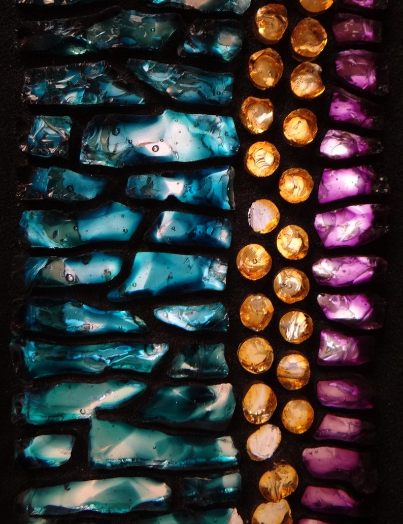 Kiln Formed Dalle De Verre Stained Glass Art Piece Etsy