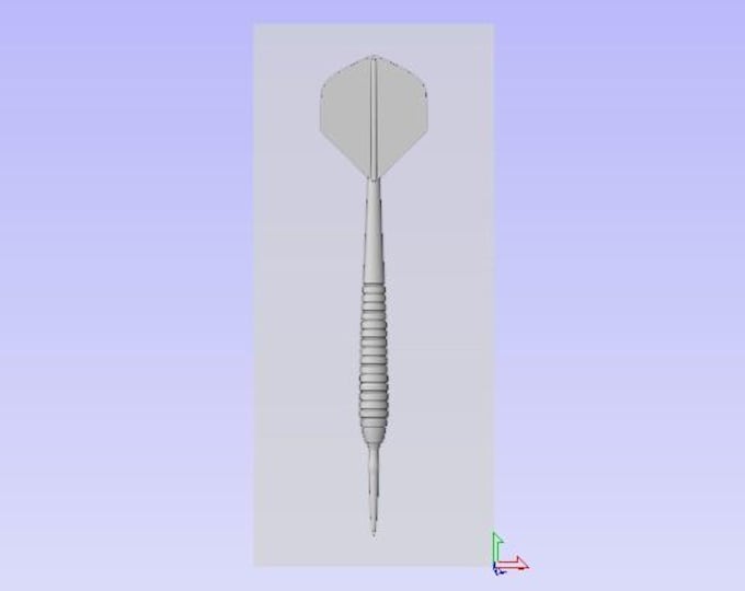 Stl Digital File of a Single Dart Model With a Standard Flight - Etsy