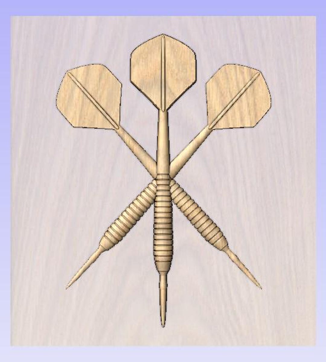 DIGITAL Darts Model for Cnc or 3d Printing - Etsy