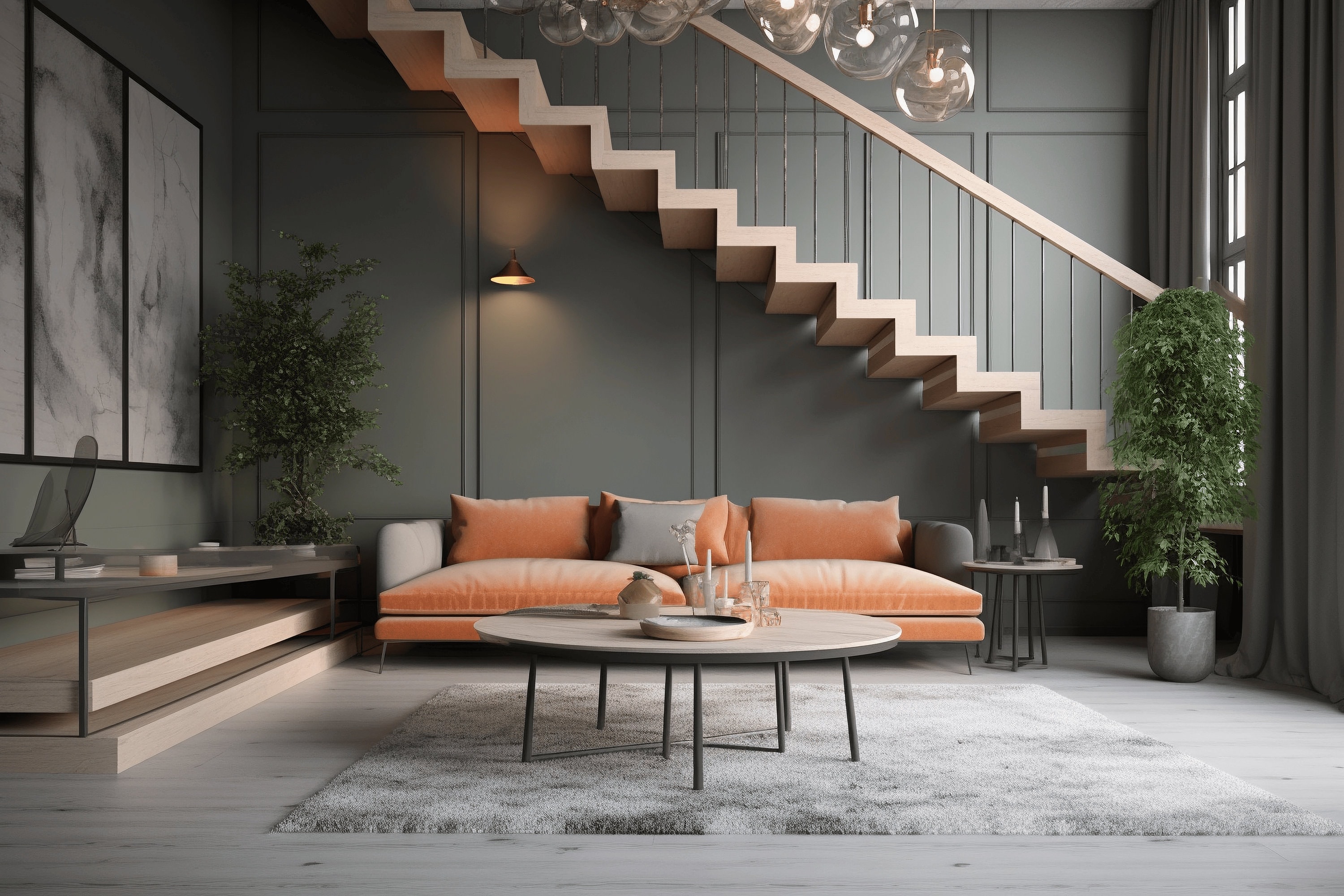 5 MODERN & STYLISH Virtual HOME Backgrounds 1 Instant Download Elevate ...