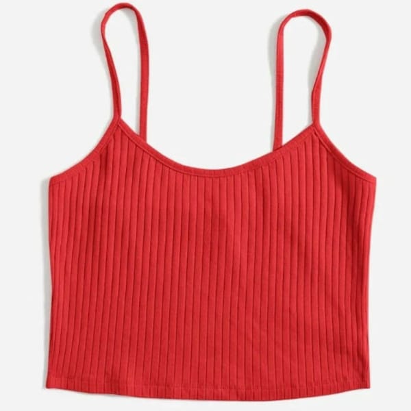 Black and Red Crop Top - Etsy