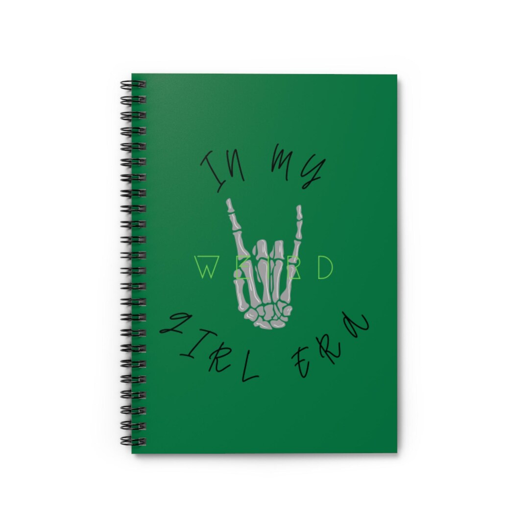 Weird Girl Era Spiral Notebook - Ruled Line - Etsy
