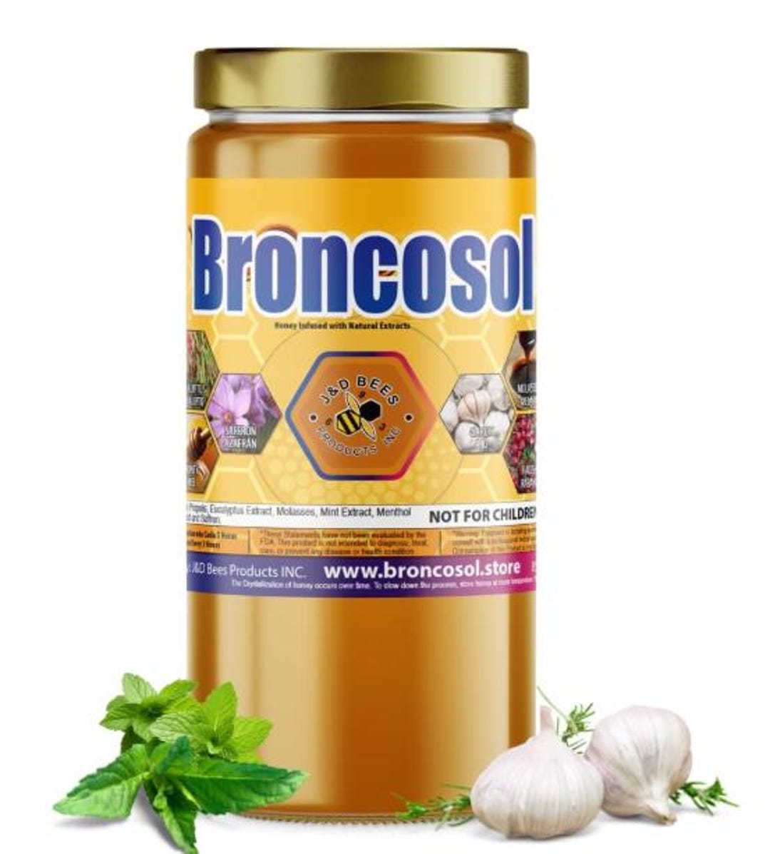 BRONCOSOL MAX - Honey Syrup With Zaffon, Eucalyptus, Limes, Ginger ...