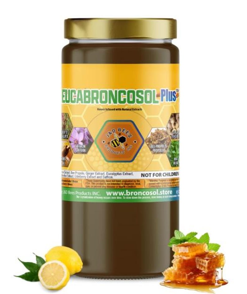 EUCABRONCOSOL PLUS - Honey Syrup With Ginger, Zaffron, Eucalyptus, Mint ...