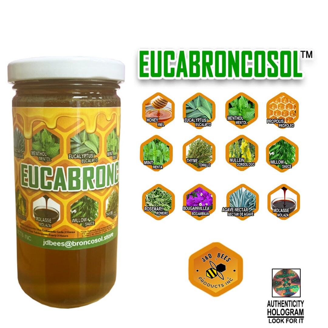 EUCABRONCOSOL - Honey Syrup With Thyme, Eucalyptus, Mint and More ...