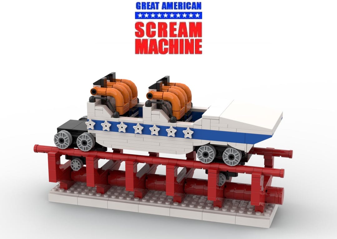 Scream Machine – Six Flags America Brick Instructions (digital Download ...
