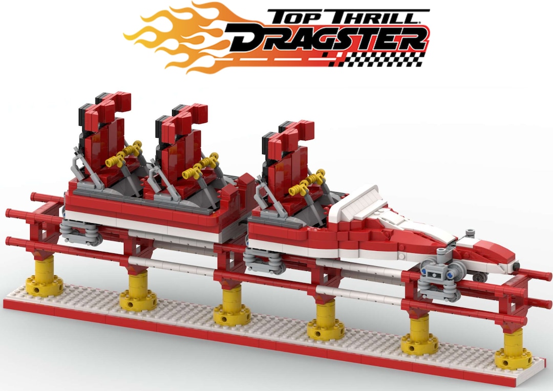 TOP THRILL DRAGSTER - Red Train - Cedar Point ( Only Instructions and ...