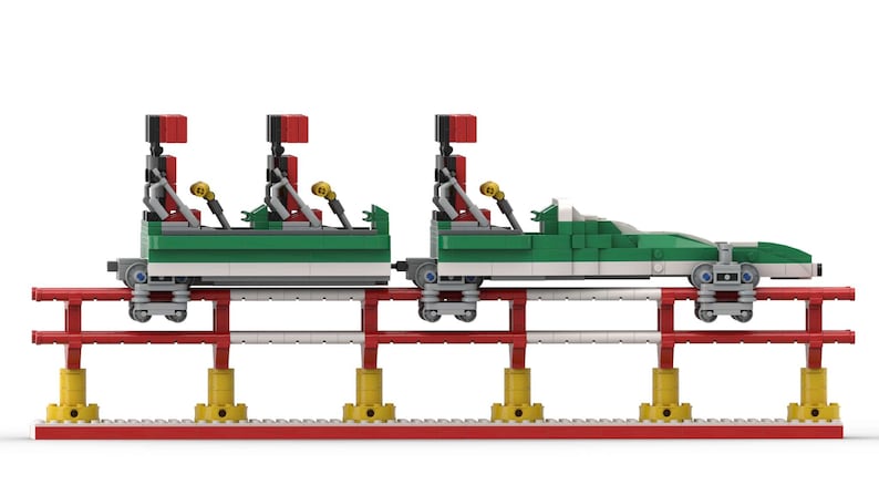 TOP THRILL DRAGSTER - Green Train - Cedar Point ( Only Instructions and ...