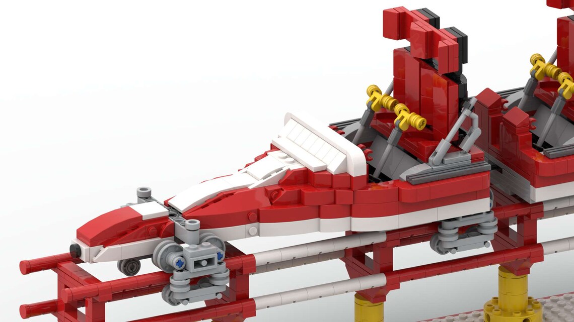 TOP THRILL DRAGSTER Red Train Cedar Point Only Instructions and Parts ...