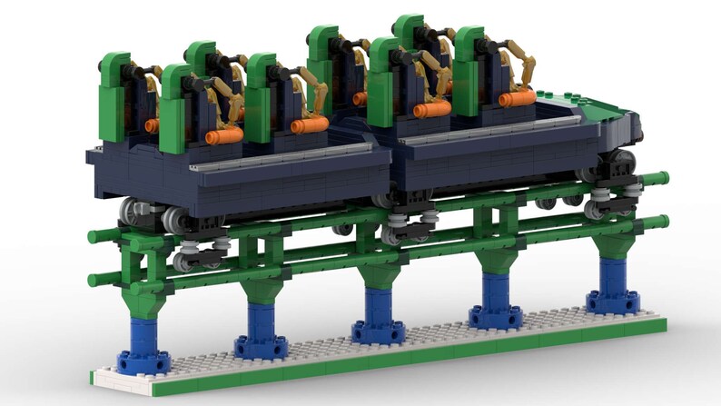 KINGDA KA Blue Train Six Flags Great Adventure Moc - Etsy