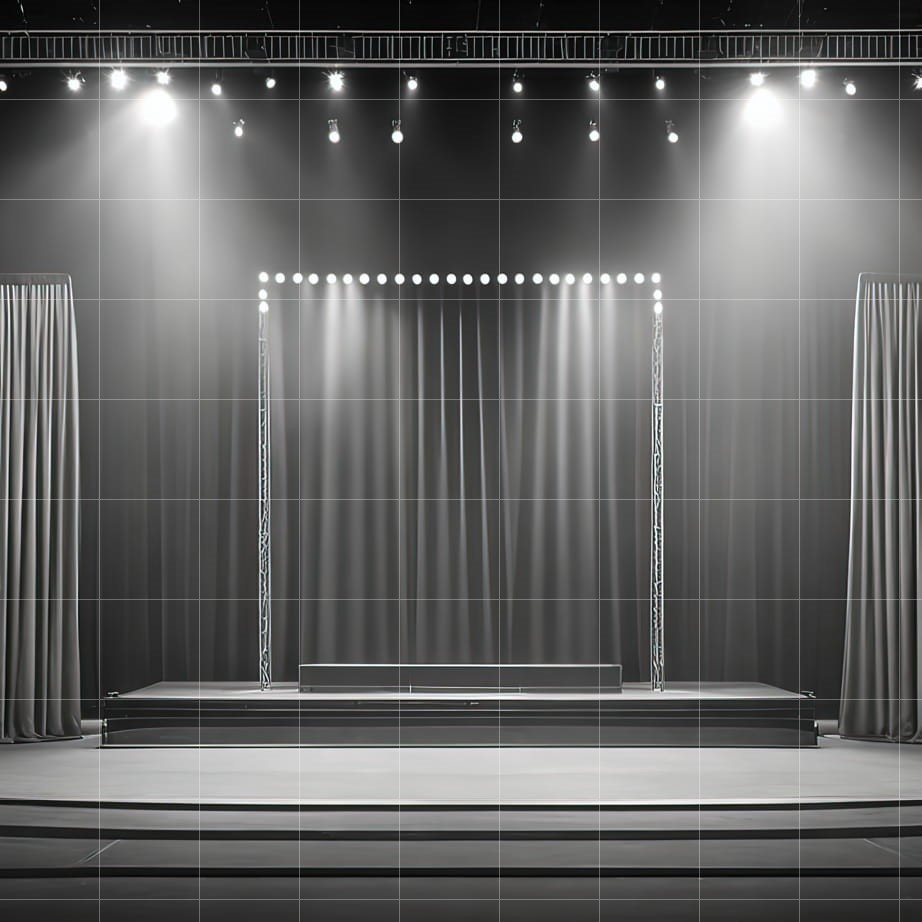 Pack 2 High Definition Theater Stage Backdrops HD Dramatic Lights ...