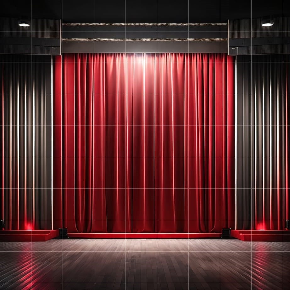 Pack 2 High Definition Theater Stage Backdrops HD Dramatic Lights ...
