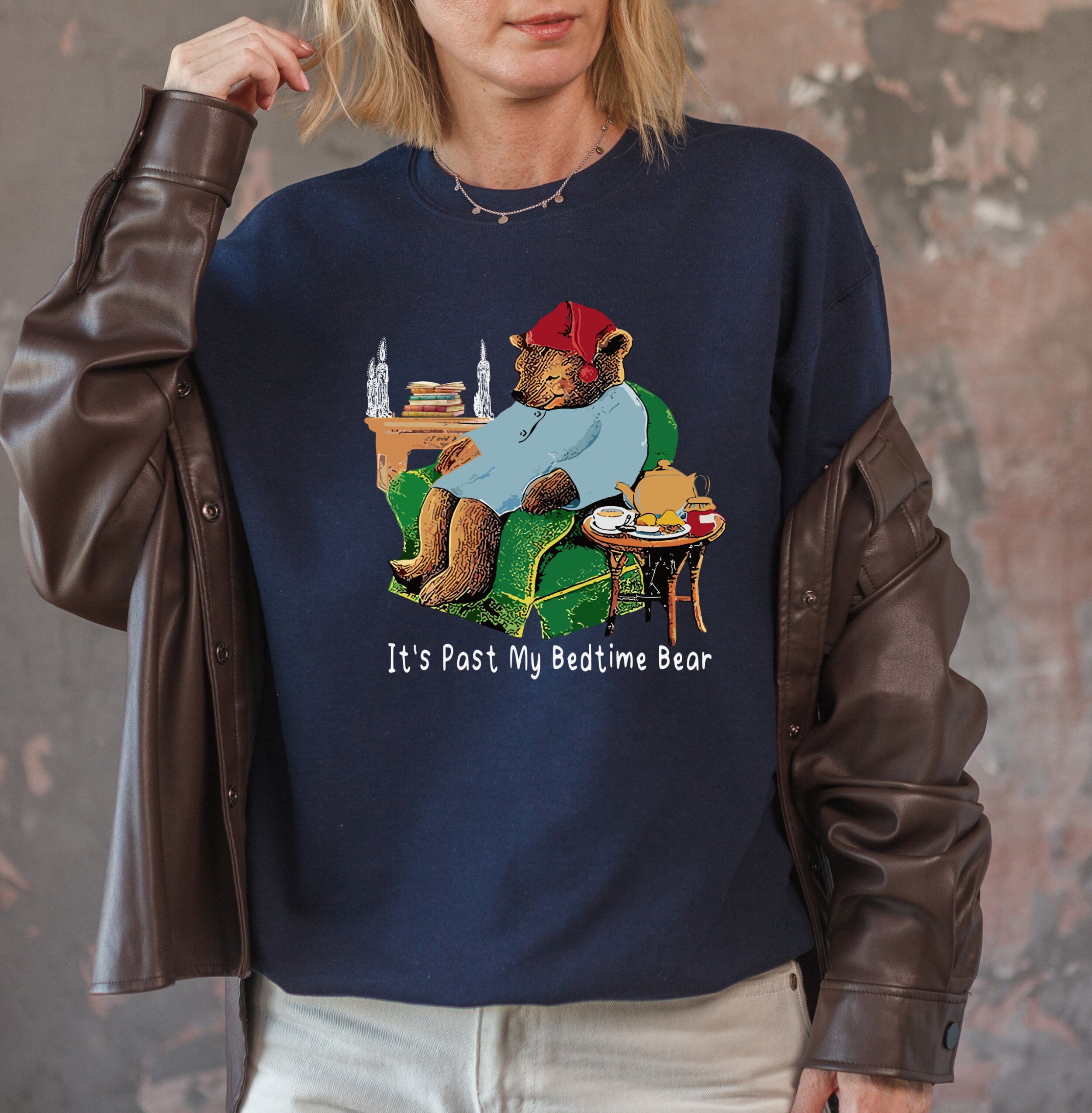 It's Past My Bedtime Tea Bear Shirt, Sleepy Bear Shirt, Bear Book Shirt ...