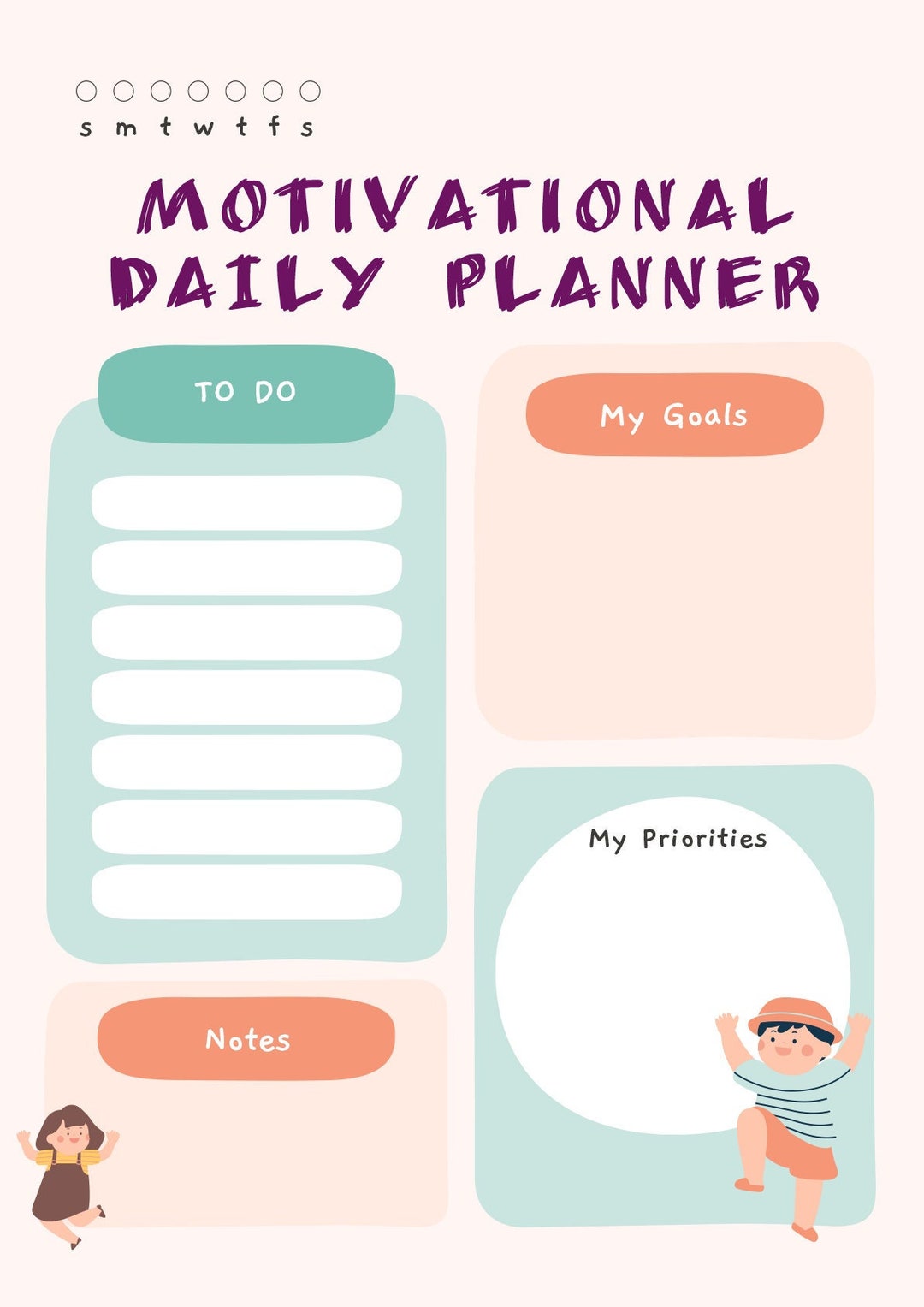 Motivational DAILY PLANNER - Etsy