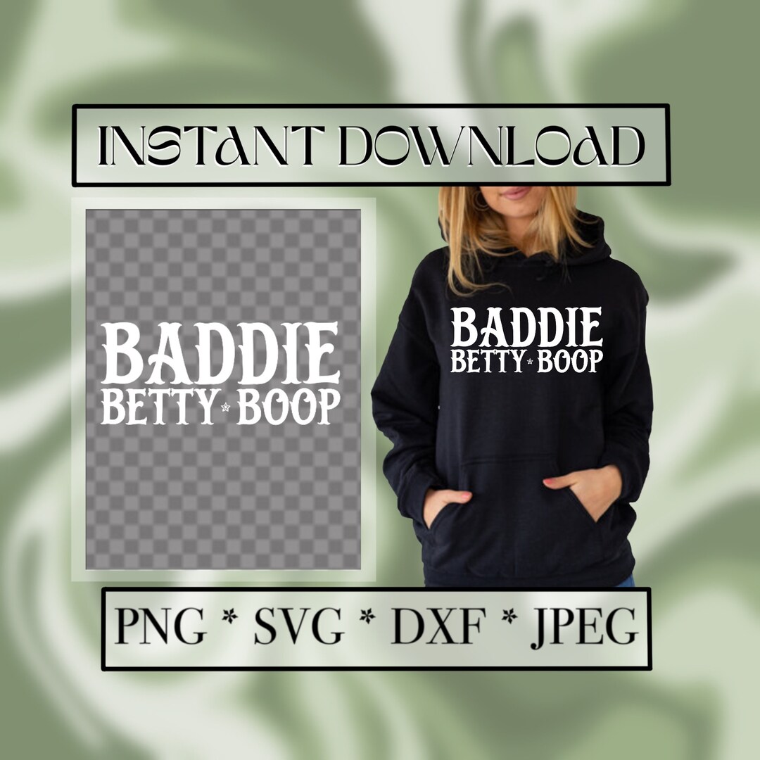 Betty Boop White Textblock Betty Boop Font Quote Graphic - Etsy