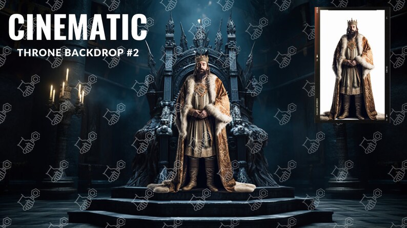 Photo Backdrops - Digital Throne Backdrops for Photos or Videos ...