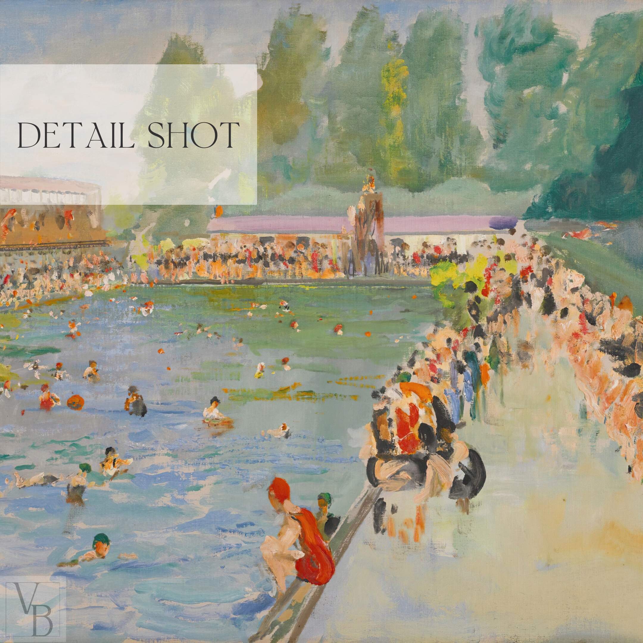 Vintage Swimming Pool Art, Beach Art, Coastal Wall Art, Beach House ...