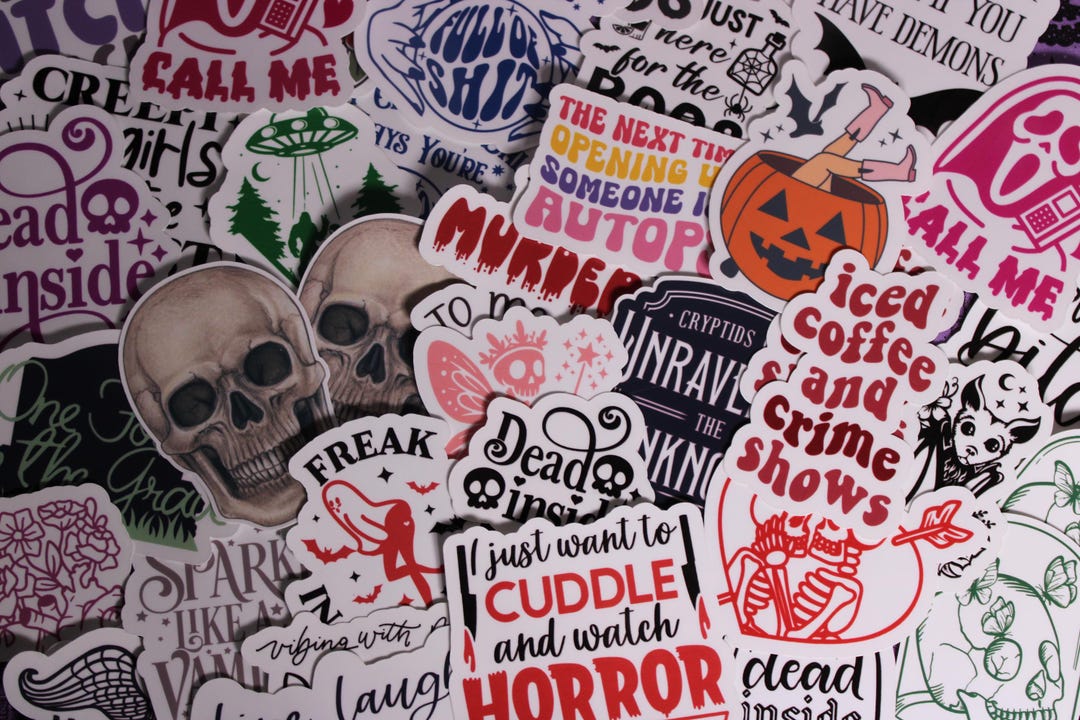 Spooky Vinyl Sticker Pack MYSTERY/RANDOM - Etsy