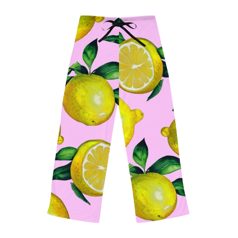 Women's Pink Lemon Pajama Pants - Etsy