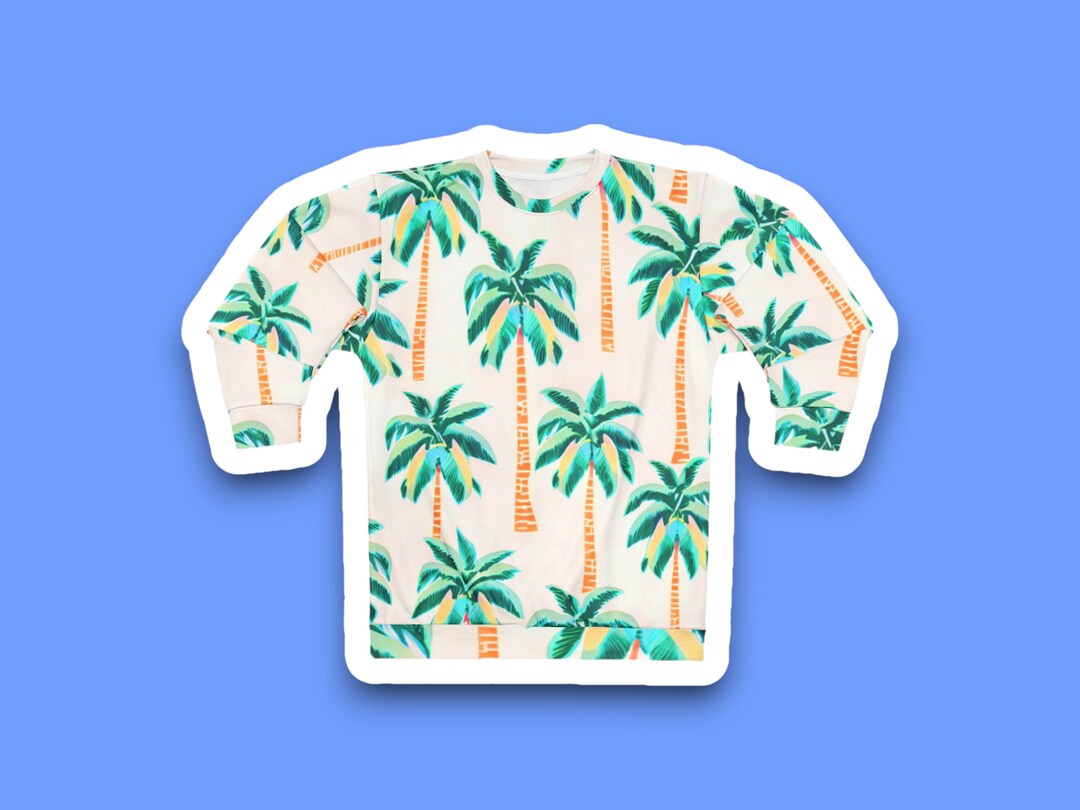 Palm Tree Sweatshirt - Etsy