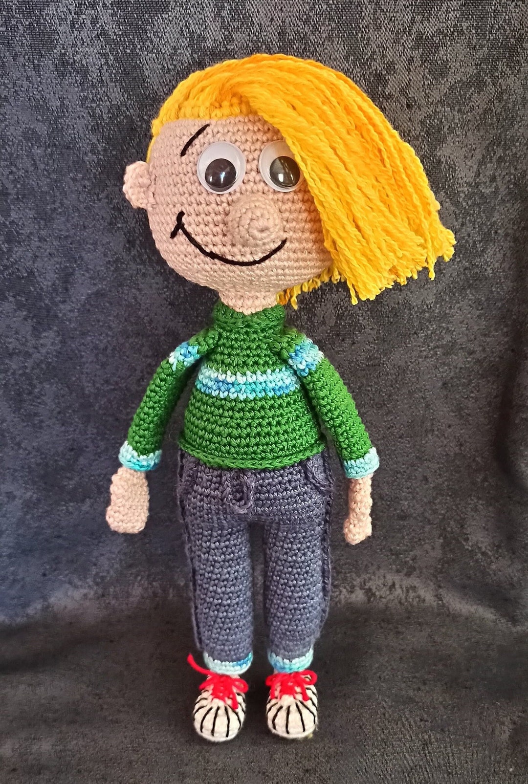 Rodrigue, Crochet Character, Cotton Threads, - Etsy
