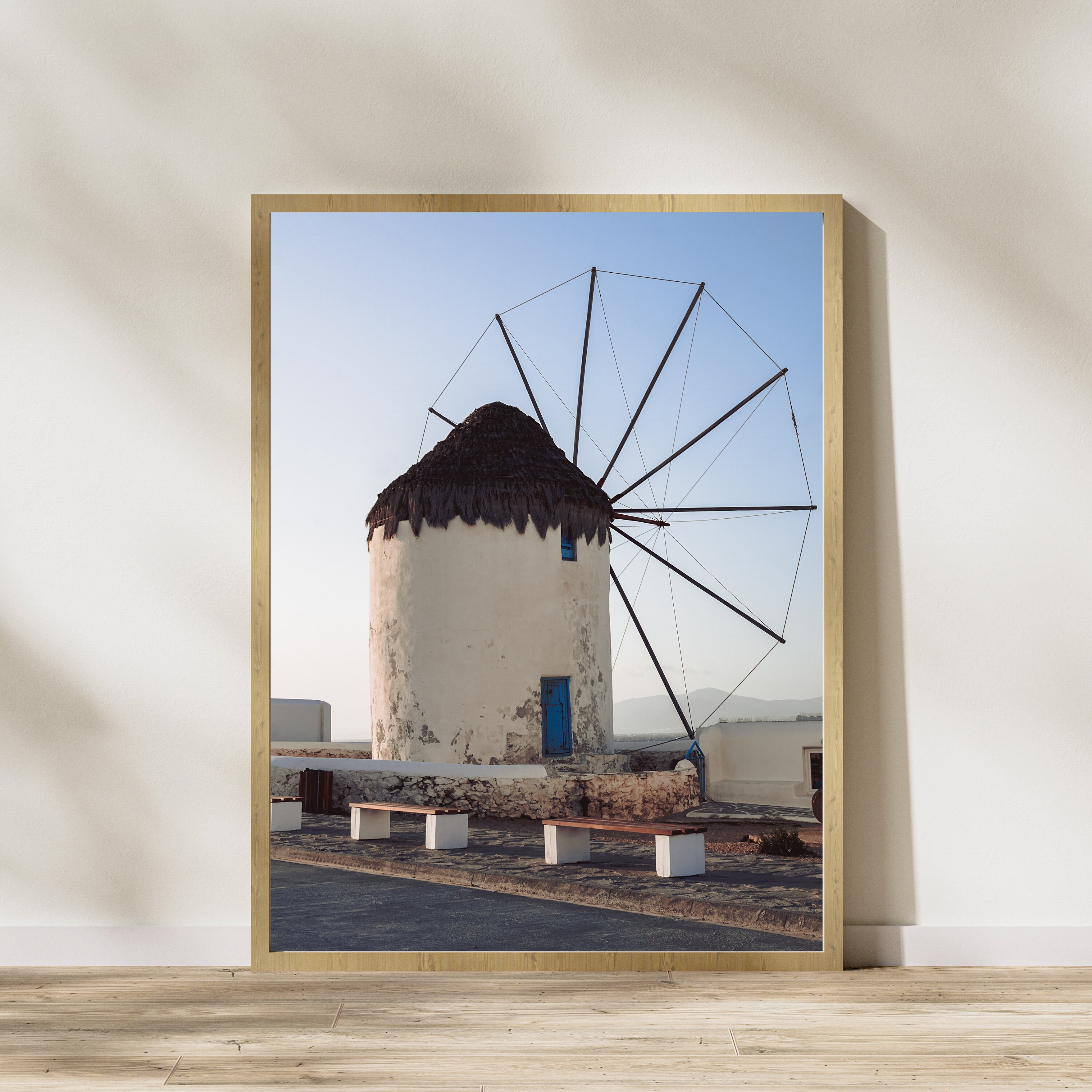 Digital Download Poster Windmills Mykonos I Printable Wall Art - Etsy